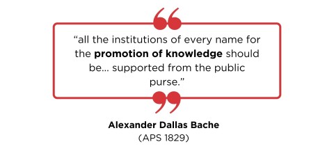 Alexander Dallas Bache's (APS 1829) Words of Wisdom